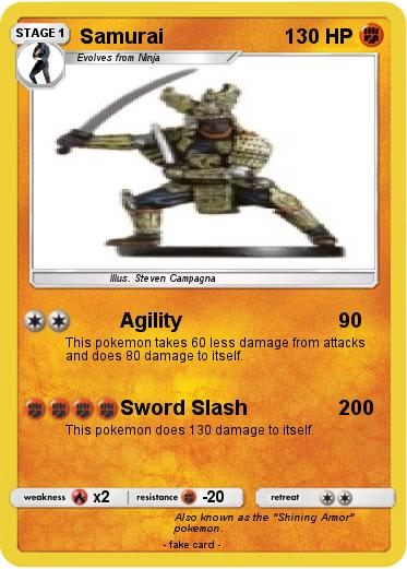 Pokémon Samurai 280 280 - Agility - My Pokemon Card
