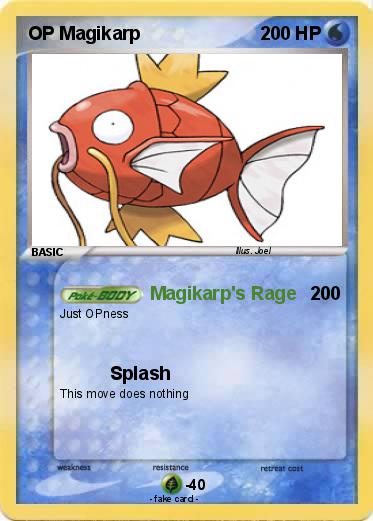 Pokémon OP Magikarp 3 3 - Magikarp's Rage - My Pokemon Card