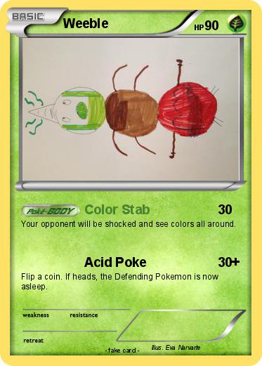 Pokémon Weeble 1 1 - Color Stab - My Pokemon Card