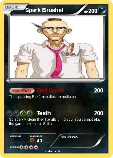 Pokémon Spark Brushel - End Quote - My Pokemon Card