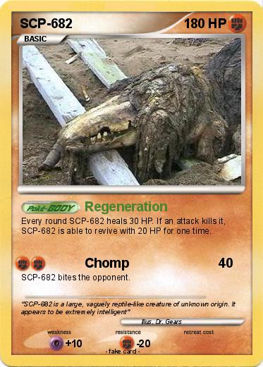 Pokémon SCP 682 9 9 - Regeneration - My Pokemon Card