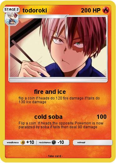 Pokémon todoroki 29 29 - fire and ice - My Pokemon Card