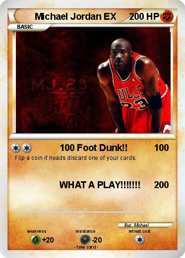 Pokémon Michael Jordan EX 2 2 - 100 Foot Dunk!! - My Pokemon Card