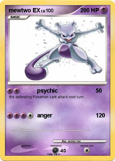 Pokémon mewtwo EX 366 366 - psychic - My Pokemon Card