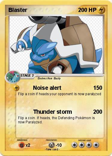 Pokémon Blaster 196 196 - Noise alert - My Pokemon Card