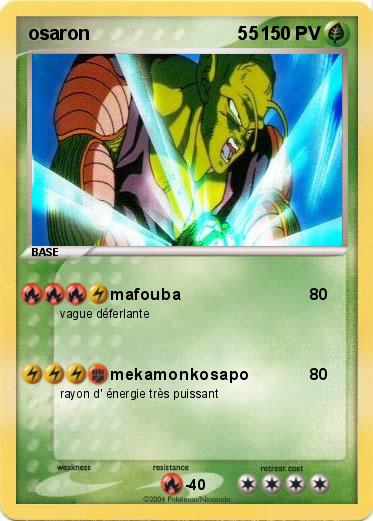 Pokémon osaron 55 55 - mafouba - Ma carte Pokémon