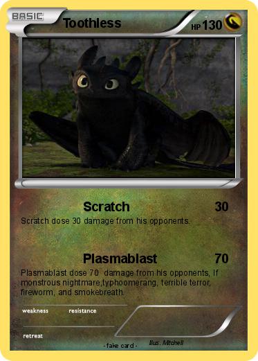 Pokémon Toothless 483 483 - Scratch - My Pokemon Card