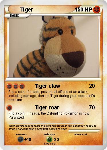 Pokémon Tiger 1116 1116 - Tiger claw - My Pokemon Card