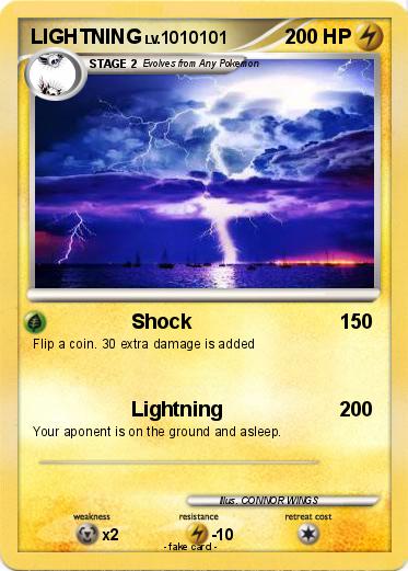 Pokémon LIGHTNING 1754 1754 - Shock - My Pokemon Card