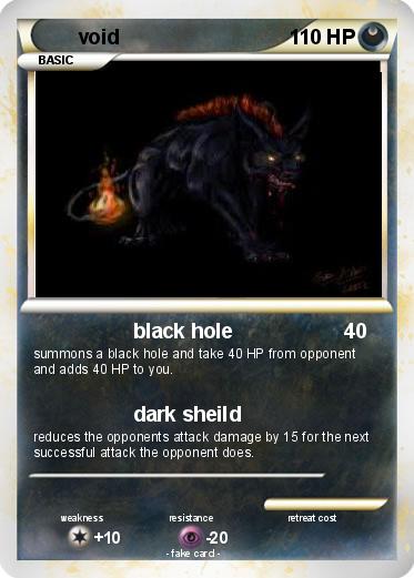 Pokémon void 28 28 - black hole - My Pokemon Card