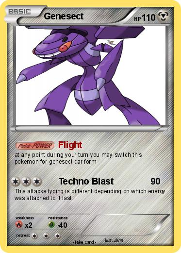 Pokémon Genesect 1223 1223 - Flight - My Pokemon Card