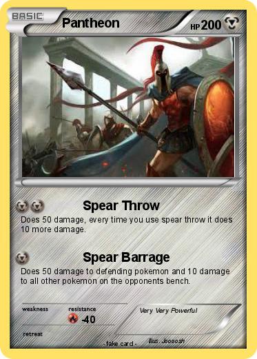 Pokémon Pantheon 33 33 - Spear Throw - My Pokemon Card