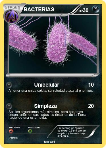 Pokémon BACTERIAS 1 1 - Unicelular - Mi carta pokémon