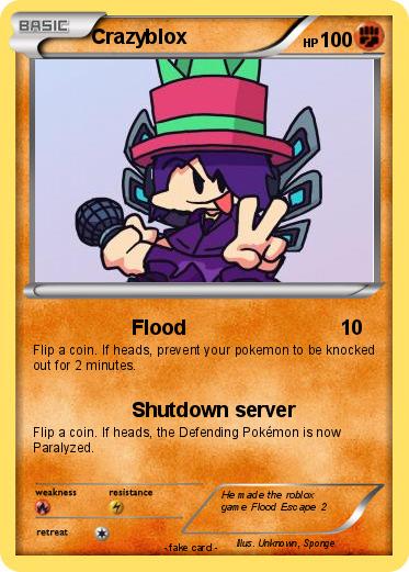 Pokémon Crazyblox - Flood - My Pokemon Card