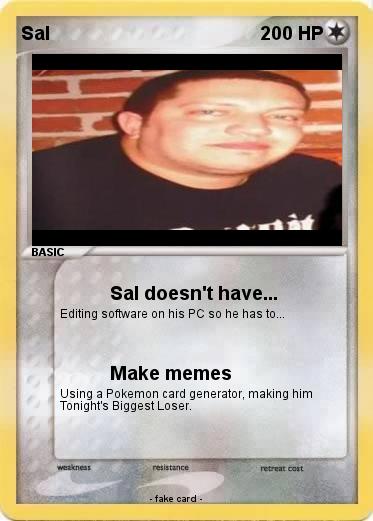 Pokémon Sal 51 51 - Sal doesn't have... - My Pokemon Card