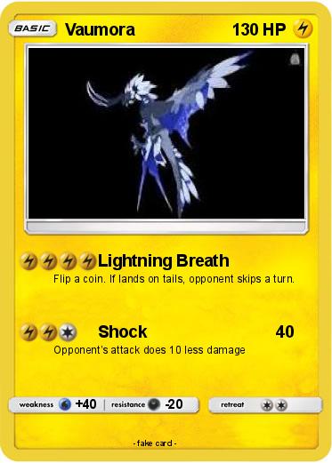 Pokémon Vaumora - Lightning Breath - My Pokemon Card