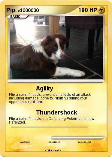 Pokémon Pip 120 120 - Agility - My Pokemon Card
