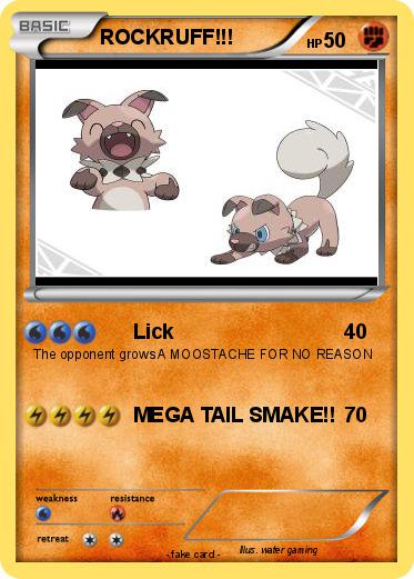 Pokémon ROCKRUFF 2 2 - Lick - My Pokemon Card