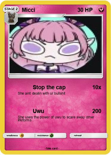 Pokémon Micci 2 2 - Stop the cap - My Pokemon Card