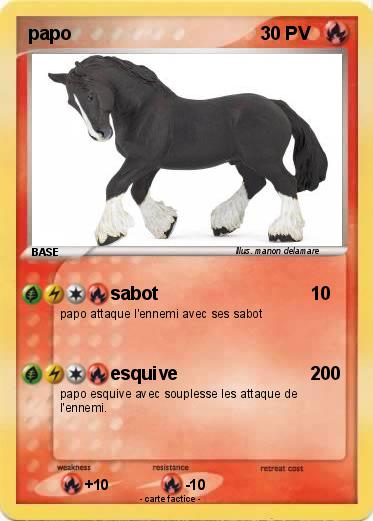 Pokémon papo 3 3 - sabot - Ma carte Pokémon