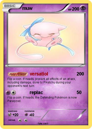 Pokémon muw - versatiol - My Pokemon Card