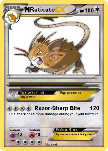 Pokémon Raticate 117 117 - Razor-Sharp Bite - My Pokemon Card