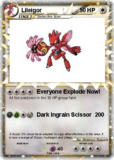 Pokémon Lileigor - Everyone Explode Now! - My Pokemon Card