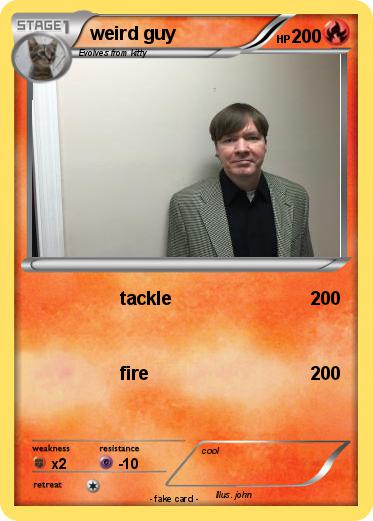 Pokémon weird guy 31 31 - tackle - My Pokemon Card