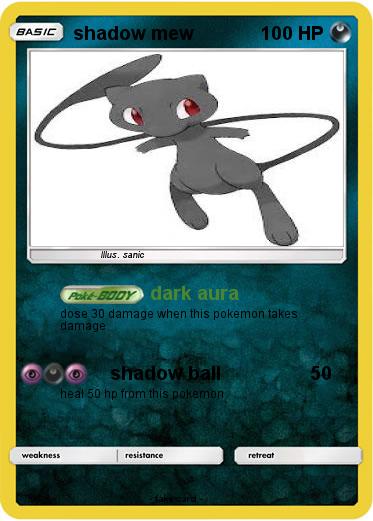 Pokémon shadow mew 129 129 - dark aura - My Pokemon Card
