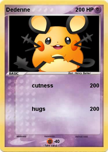 Pokémon Dedenne 232 232 - cutness - My Pokemon Card