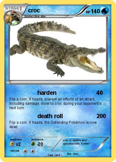 Pokémon croc 190 190 - harden - My Pokemon Card