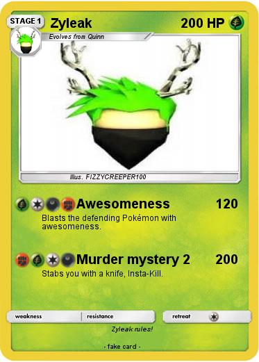 Pokémon Zyleak - Awesomeness - My Pokemon Card