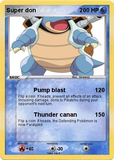 Pokémon Super don - Pump blast - My Pokemon Card