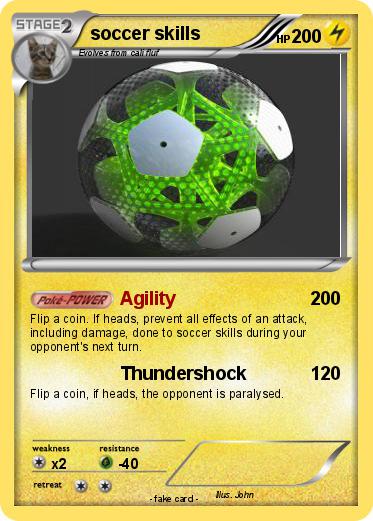 Pokémon soccer skills - Agility - My Pokemon Card