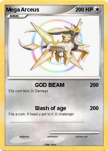Pokémon Mega Arceus 333 333 - GOD BEAM - My Pokemon Card