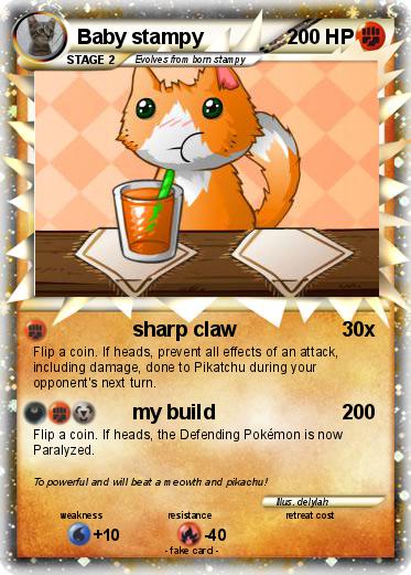 Pokémon Baby stampy - sharp claw - My Pokemon Card