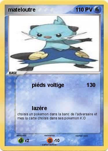Pokémon mateloutre 28 28 - piéds voltige 130 - Ma carte Pokémon