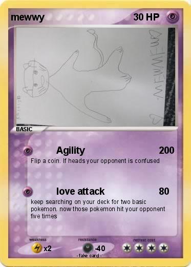 Pokémon mewwy - Agility - My Pokemon Card