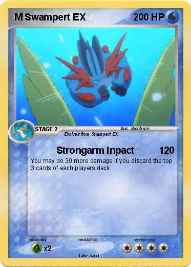 Pokémon M Swampert EX 32 32 - Strongarm Inpact - My Pokemon Card