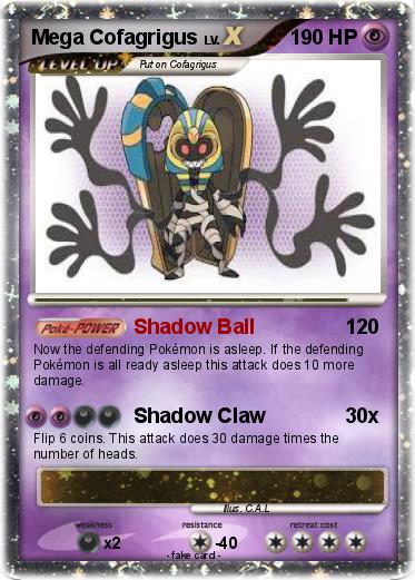 Pokémon Mega Cofagrigus 3 3 - Shadow Ball - My Pokemon Card