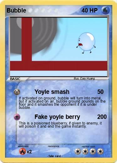 Pokémon Bubble 443 443 - Yoyle smash - My Pokemon Card