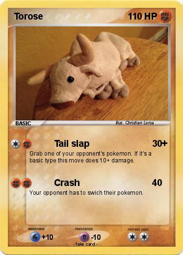 Pokémon Torose 1 1 - Tail slap - My Pokemon Card
