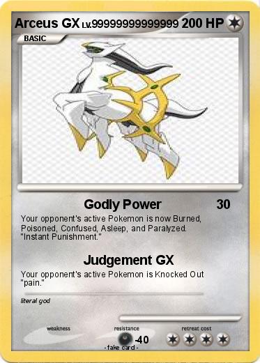 Pokémon Arceus GX 8 8 - Godly Power - My Pokemon Card