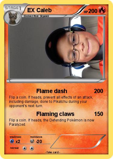Pokémon EX Caleb - Flame dash - My Pokemon Card