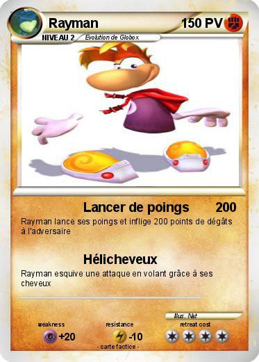 Pokémon Rayman 340 340 - Lancer de poings - Ma carte Pokémon