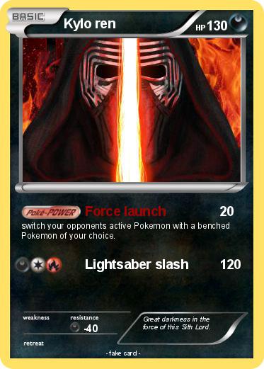 Pokémon Kylo ren 91 91 - Force launch - My Pokemon Card