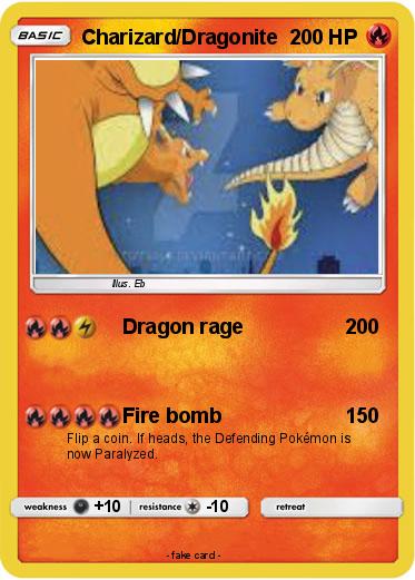 Pokémon Charizard Dragonite 1 1 - Dragon rage - My Pokemon Card