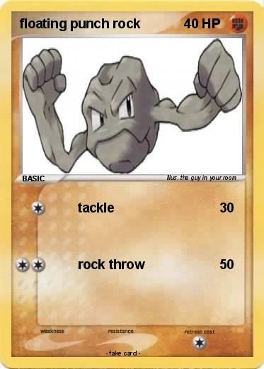 Pokémon floating punch rock - tackle - My Pokemon Card