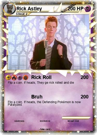Pokémon Rick Astley 422 422 - Rick Roll - My Pokemon Card