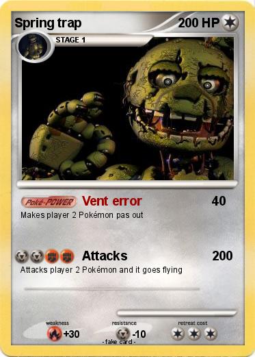 Pokémon Spring trap 206 206 - Vent error - My Pokemon Card